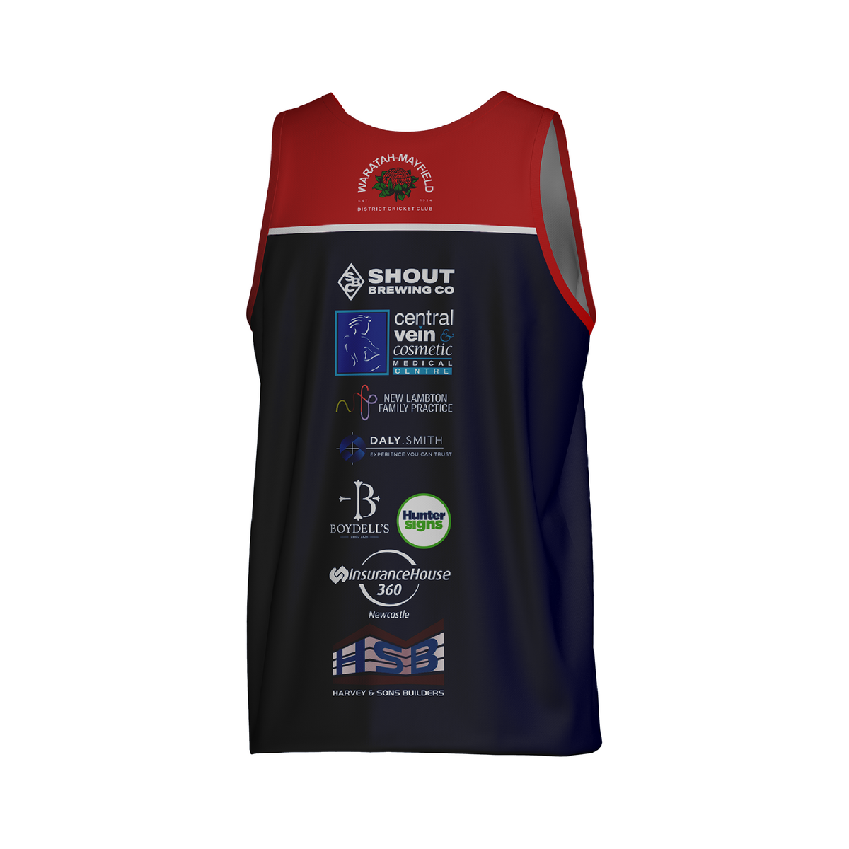Waratah-Mayfield Cricket Club Mens Training Singlet – S-Trend Sportswear